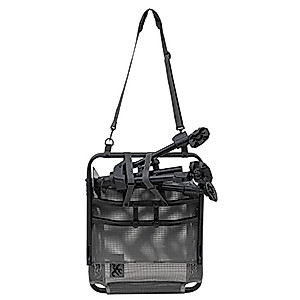 Browning Huntsman Hunting Chair - Durable TechMesh Material Over Steel Frame, with 360-degree Swivel, Adjustable Height, and Independent Leg Adjustment, Black