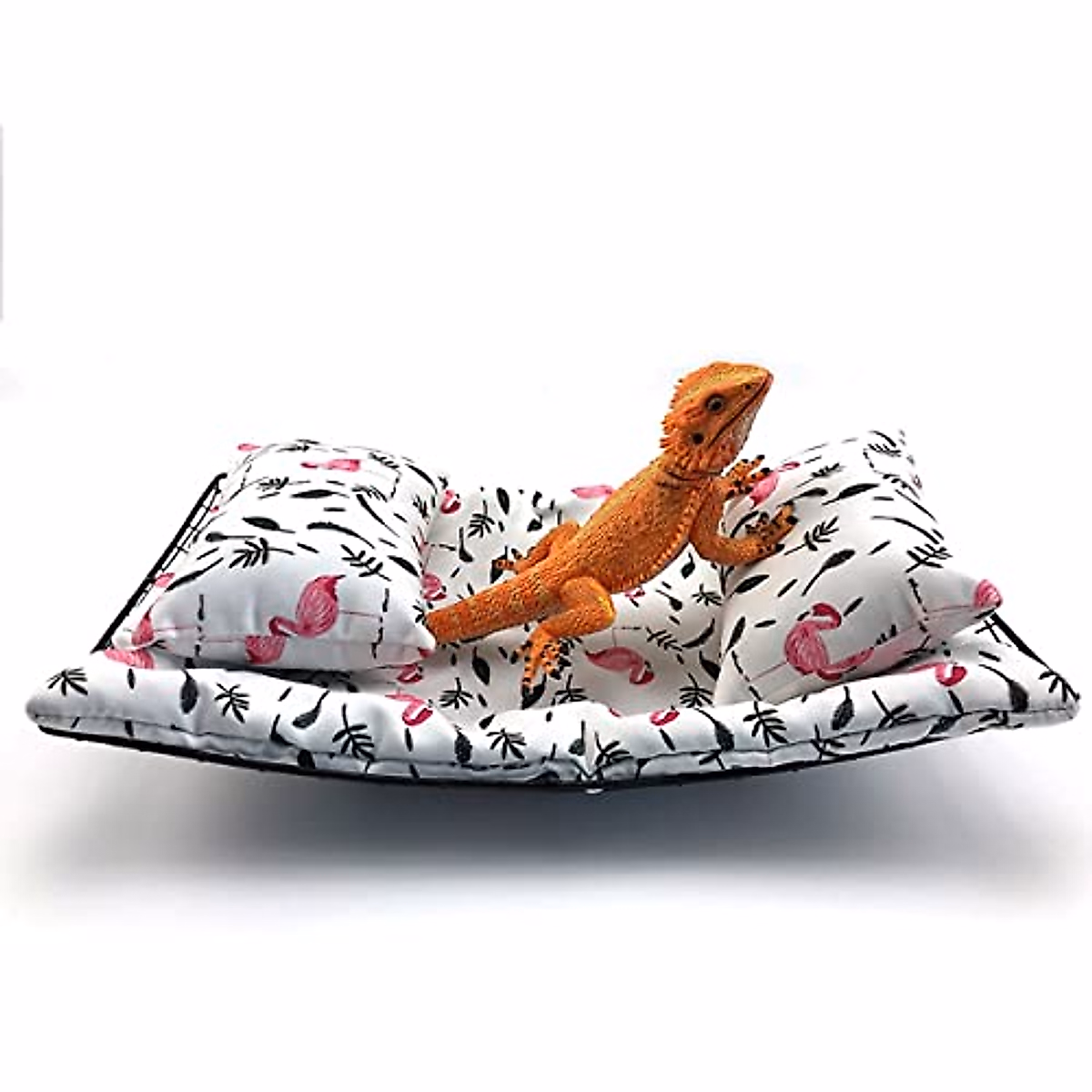 GooWell Bearded Dragon Hammock Lizard Hammock Reptile Bed with Pillow Lizard Habitat Soft and Warm Small Animal Sleeping Bag Set