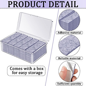 50 Pieces Headboard Stoppers Anti Vibration and Soundproof Pads Anti Shake Tool for Beds Self Adhesive Bed Stoppers for Headboard Couch Wall Protector for Bed Cabinet Sofa Furniture