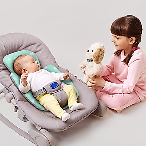 Minne Baby Infant Insert, Cool Mesh Fabric Newborn Insert Compatible with 4Moms MamaRoo and RockaRoo Swing, Soft and Breathable with Head and Body Support