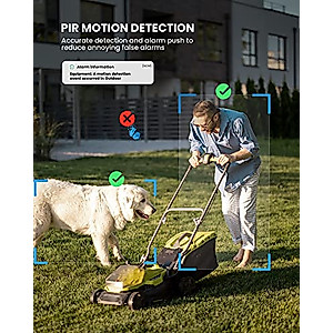 HOOISE Solar Security Cameras Wireless Outdoor,2K Battery Powered WiFi Outdoor Camera for Home Security with Color Night Vision, PIR Motion Detection,2-Way Talk, IP65 Waterproof,Siren Alarm