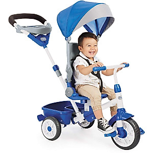 Little Tikes Perfect Fit 4-in-1 Trike Ride On, Blue
