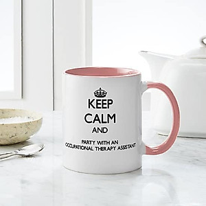 CafePress Keep Calm And Party With An Occupational Therapy A Ceramic Coffee Mug, Tea Cup 11 oz
