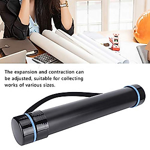 AMONIDA Poster Tube, Extendable Storage Tube, Extra Thick Collection Painting Waterproof Poster Storage Tube for Documents Fishing Rods Large Photo Prints