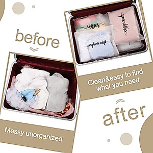 15 Pack Hospital Bags for Labor and Delivery 11 x 14 Inch Diaper Bag Organizing Pouches Resealable Maternity Hospital Bag (Black Letter)