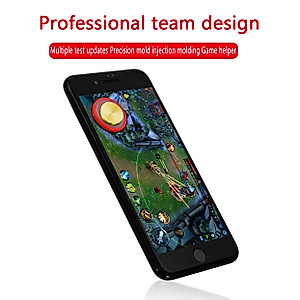 Vakili Mobile Phone Game Joystick Metallic Plated Game Control Touch Screen Joypad Game Controller for iPad iPhone Android Mobile Tablet 2PACK