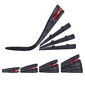 Lansian Height Increase Shoe Insoles for Men Women, 4-Layer 3.54 inch Shoe Lifts Pad Lift Kit Air Cushion Heel Inserts Breathable
