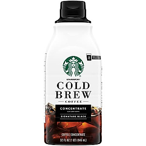 Starbucks Cold Brew Coffee — Signature Black — Multi-Serve Concentrate — 1 bottle (32 oz.)