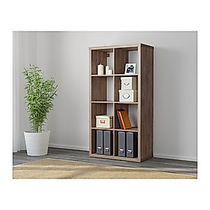 IKEA Kallax 2x4 Shelf Unit Walnut Effect Light Gray 103.601.34