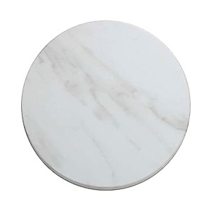 American Metalcraft MW14 Marble Melamine Serving Board, Round, White, 14-Inch Diameter