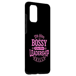 Galaxy S20+ I'm Not Bossy I Just Have Leadership Skills Funny Office Case