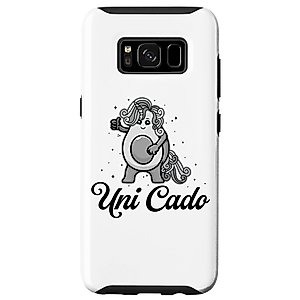 Galaxy S8 Uni Cado, Cute Avocado, Funny Unicorn, Guacamole, Vegan Case