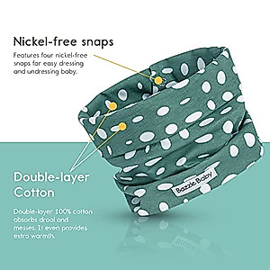 Bazzle Baby Drool Bibs for Baby Girl and Boy, Adjustable, Nickel-Free Snap Closure, Baby Bandana Drool Bib, Versatile Infinity Scarf, 100% Double-Layer Cotton, Toddler Bandana Bib, for 3-36 Months