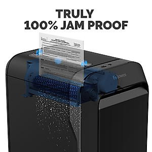 Fellowes LX22M 20 Sheet P-4 Micro-Cut, Heavy Duty Paper Shredder for Office, 100% Jam Proof (Black)