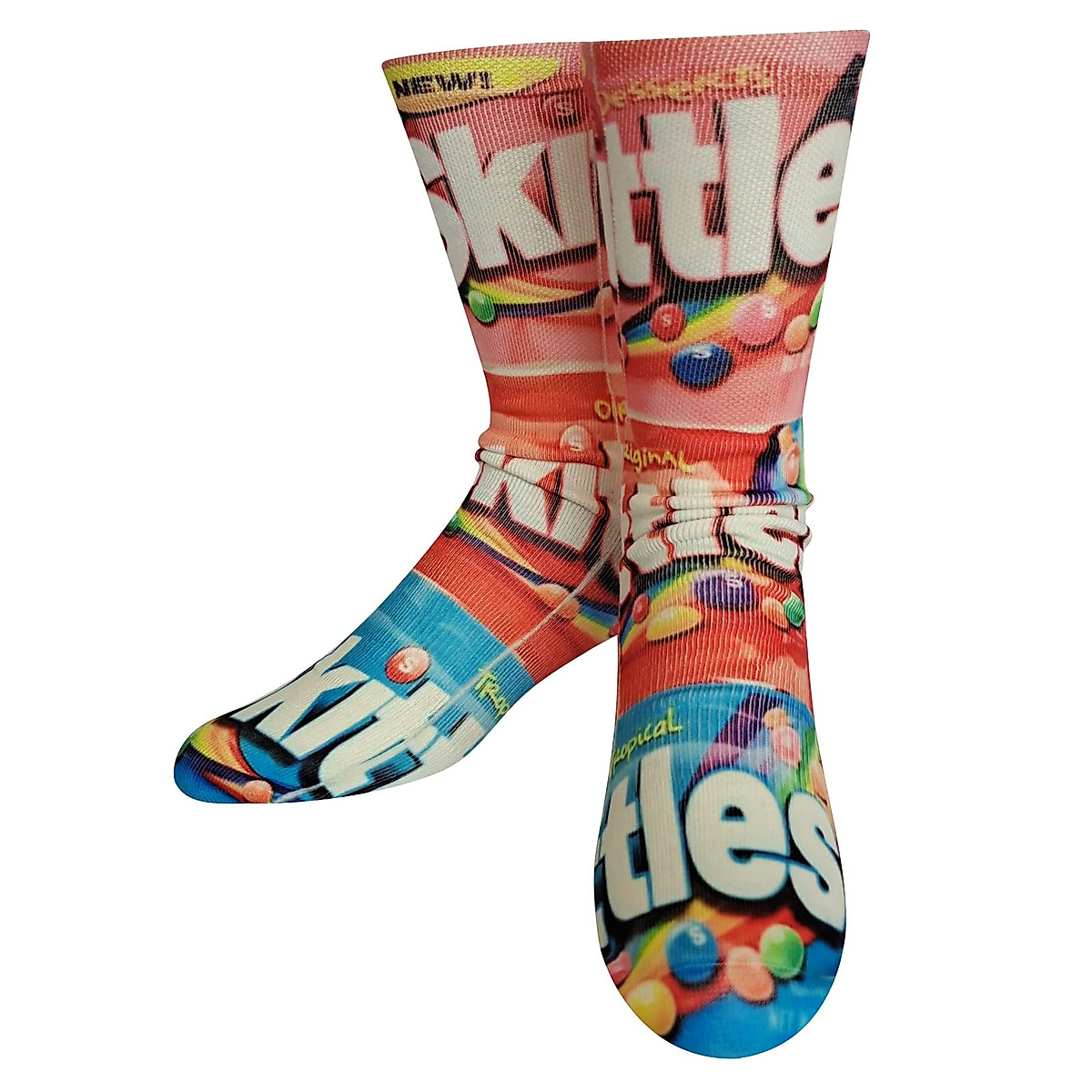 Kacolor Sox Mens Crazy Funny Cool 3D Print Pattern Novelty Crew Tube Socks (A Pattern)