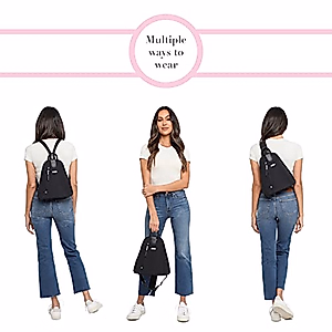 Baggallini womens Metro Backpack With Rfid Phone Wristlet Handbags, Gray, One Size US