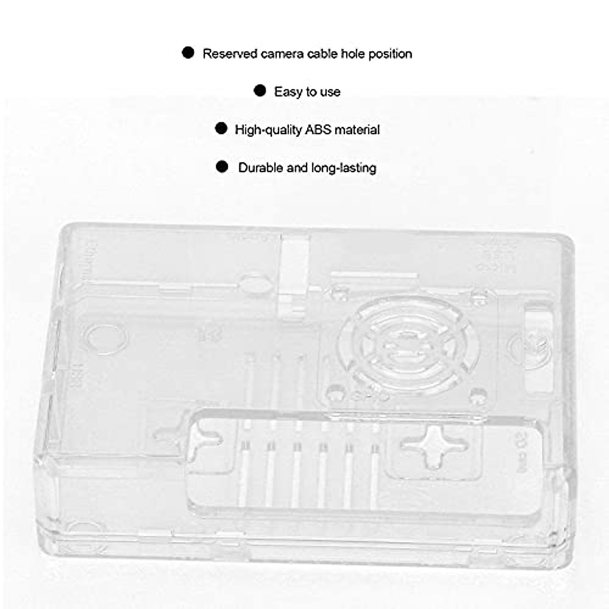 Transparent Case for Raspberry Pi ABS Cover Protective Clear Enclosure Case for Raspberry Pi 3 Plexiglas Klar Transparent durchsichtig, belüftet