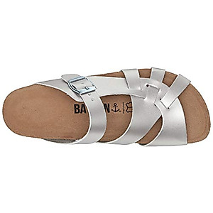BAYTON womens Licha Sandal, Silver, 10