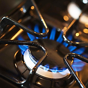 Upgraded WB31K10034 Grate Replacement Parts for GE Stove Parts XL44 Range Burner Grates 8.5 x 8.5 Inches GE Cooktop Parts Cast Iron Rack General Electric Range Parts Stove Top Grate 4 Pcs