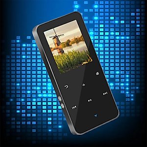 144GB MP3 Player - with Bluetooth 5.2-18 Soothing Sounds HiFi Sound Shuffle Single Loop FM Radio Built-in HD Speaker Voice Recorder Mini Design Ideal for Sport-1