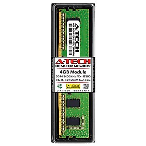 A-Tech 4GB RAM Replacement for Samsung M378A5244CB0-CRC | DDR4 2400MHz PC4-19200 1Rx16 1.2V UDIMM Non-ECC 288-Pin DIMM Memory Module