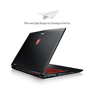MSI GL62M 7REX-1896US 15.6" Full HD Gaming Laptop Computer Quad Core i7-7700HQ, GeForce GTX 1050Ti 4G Graphics, 8GB DRAM, 128GB SSD + 1TB Hard Drive, Steelseries Red Backlit Keyboard
