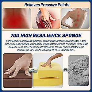 sutailocus Bench Cushion Double Piping Outdoor Bench Cushion,Custom Bench Cushions for Indoor/Outdoor Furniture, for Window/Piano/Porch Swing/Dining/Kitchen Bench (30x14x3, Brown)