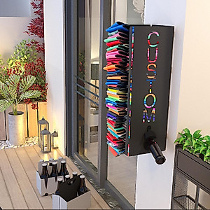 Can Cooler Holder,Beer Bottle and Can Cooler with Beer Opener,Personal Wall Mounted Metal Can Cooler Dispenser, 2 in 1 Custom Bottle Opener with Can Holder for Beer Drinker(16 inch)