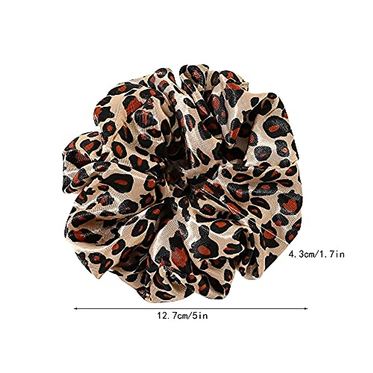 Scrunchies Hair Ties Silk Satin Scrunchy - Hair Elastics Bands Ponytail Holder Pack of Neutral Scrubchy Hair Accessories Women Girls