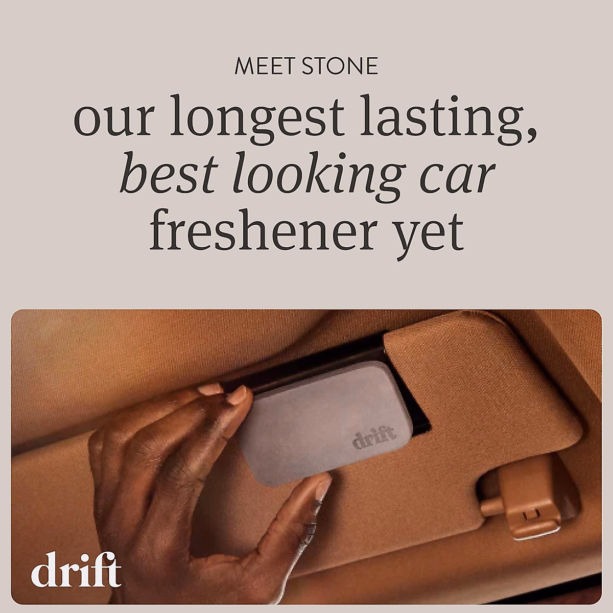 Drift Car Air Freshener - Stone Air Freshener - Car Odor Eliminator - Cabana Scent Starter Kit