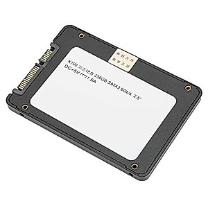 LBEC 2.5in K100 SSD, Multifunction Various Capacities 3D TLC Flash Type Gen III 6Gbs SSD ABS Material for Notebook Computer for Computer 256GB