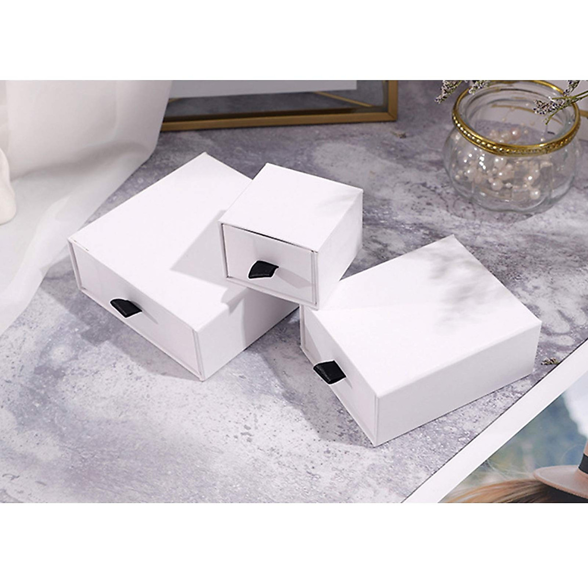 Hemoton Paper Jewelry Boxes 5pcs Box Jewelry Box Jewelry Box Cardboard Necklace White Pillowcase Boxes