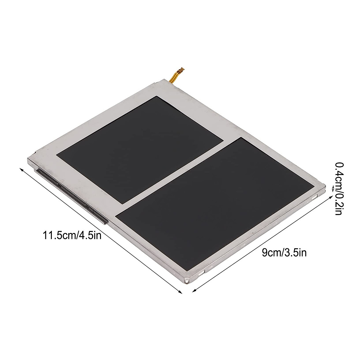 Top and Bottom Replacement Screen for Nintendo 2DS, LCD Digitizer Screen Diaplay for 2DS Screen Repair (Upper Lower Screen Assembly)