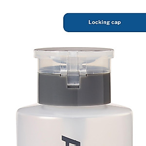 McKesson Alcohol Dispenser with Imprint - Polyethylene with Locking Cap - Translucent, 9 oz, 4 3/4 in x 2 1/2 in, 1 Count