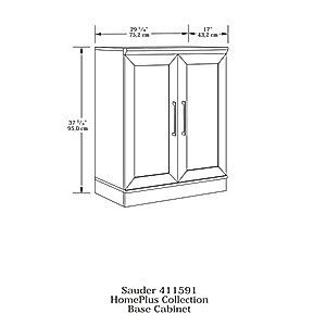 Sauder Homeplus Base Cabinet, Dakota Oak Finish