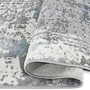 Home Dynamix Skyler Maurice Area Rug, 5'2"x7'2" Rectangle, Dark Gray-Blue
