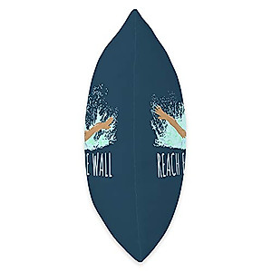 Swimming Team Swimmer Shirts Gifts & Apparel Funny Swim Team Gift for a Swimmer Quote Saying Throw Pillow, 16x16, Multicolor