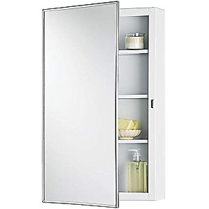 Jensen 260P26CH Topsider Single-Door Surface Mounted Medicine Cabinet