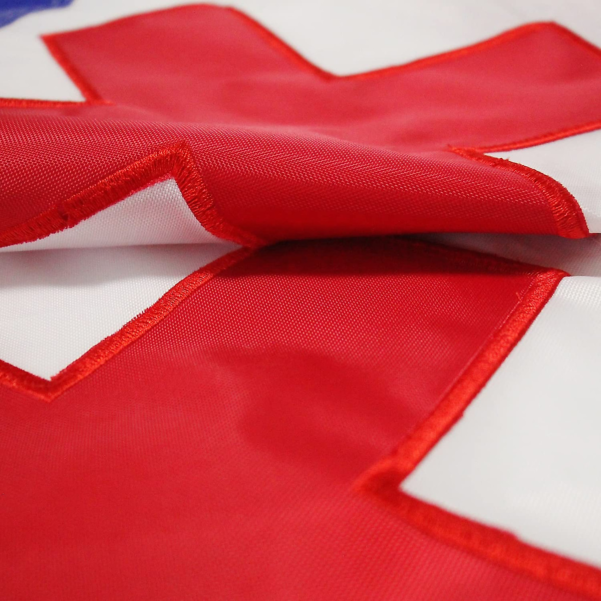 SOULBUTY L’-Manberg Flag Embroidered cross Dream SMP 3x5Ft- l-manberg Flag- Double Printed with Brass Grommets