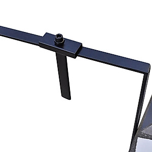 ZQQLVOO Hanging Balcony Table,Patio Table Decoration,Mosaic Table Outdoor,Mosaic Plant Stand,Garden Table,Tea Table,for Gardens,Decks,Porches and Backyards,Black and White Mosaic