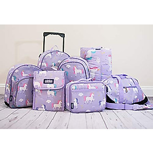 Wildkin Original Nap Mat with Reusable Pillow for Boys and Girls, Perfect for Elementary Sleeping Mat, Features Hook and Loop Fastener, Soft Cotton Blend Materials Nap Mat for Kids (Unicorn)