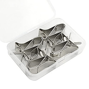 XINMEIWEN 4Pack Birds Food Holders Parrot Fruit Vegetable Clips Stainless Steel Feeder Bird Cage Accessories for Bird Cockatiel Parrot