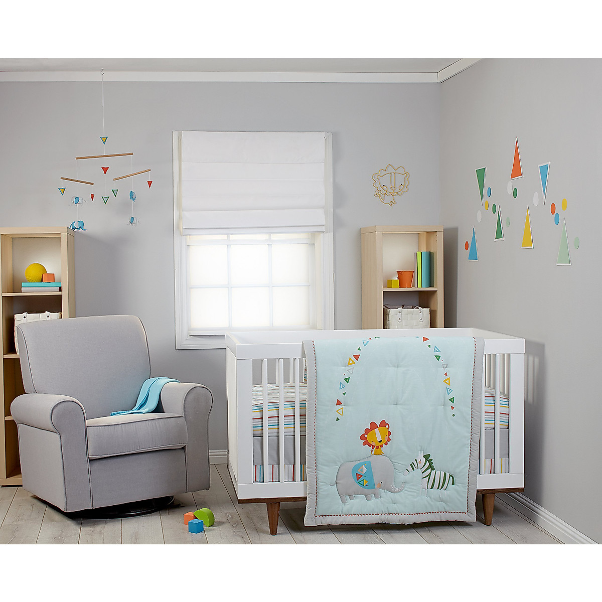 Zutano Juba 5 Piece Crib Set, Multi-Colored