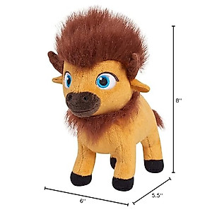 Netflix Ridley Jones 8-Inch Collectible Plush Stuffed Animal, Fred, Bison, Soft Plushie, Kids Toys for Ages 3 Up by Just Play