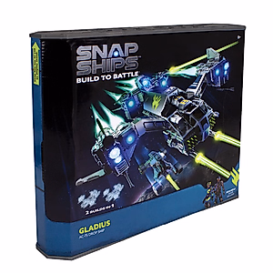 Snap Ships Gladius AC-75 Drop Ship - Construction Toy for Custom Building and Battle Play - Ages 8+