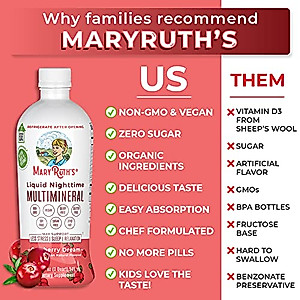 Magnesium Citrate Gummies & Liquid Multimineral (Cranberry) Bundle by MaryRuth's | Magnesium Supplement | Stress Relief, Bone, Nerve, Gut Health | Natural Sleep Support | Vegan Vitamins, Calcium & MSM