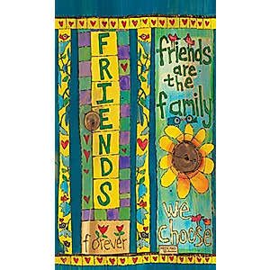 Studio M Choose Your Friends 13" Mini Art Pole Small Decorative Indoor/Outdoor Garden Post, Great Gift, Stake Included for Easy Installation, No Digging - Made in The USA