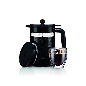 bodum K11683-01WM Bean Cold Brew Coffee Maker, 51 Oz, Jet Black