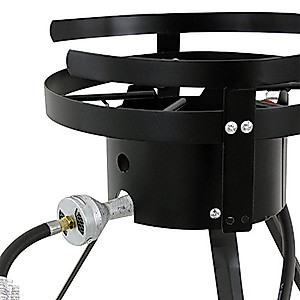 Chard BSR-13 BSR13, Stand and Regulator, Black, 50,000 BTU Portable Burner