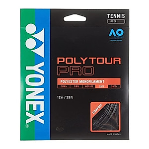 YONEX Polytour Pro 120 17 Gauge Polyester Tennis String Set (Flash Yellow)